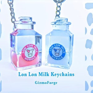 Zelda Lon Lon Milk Keychain - Cute Liquid Shaker - Legend of Zelda Lon ...