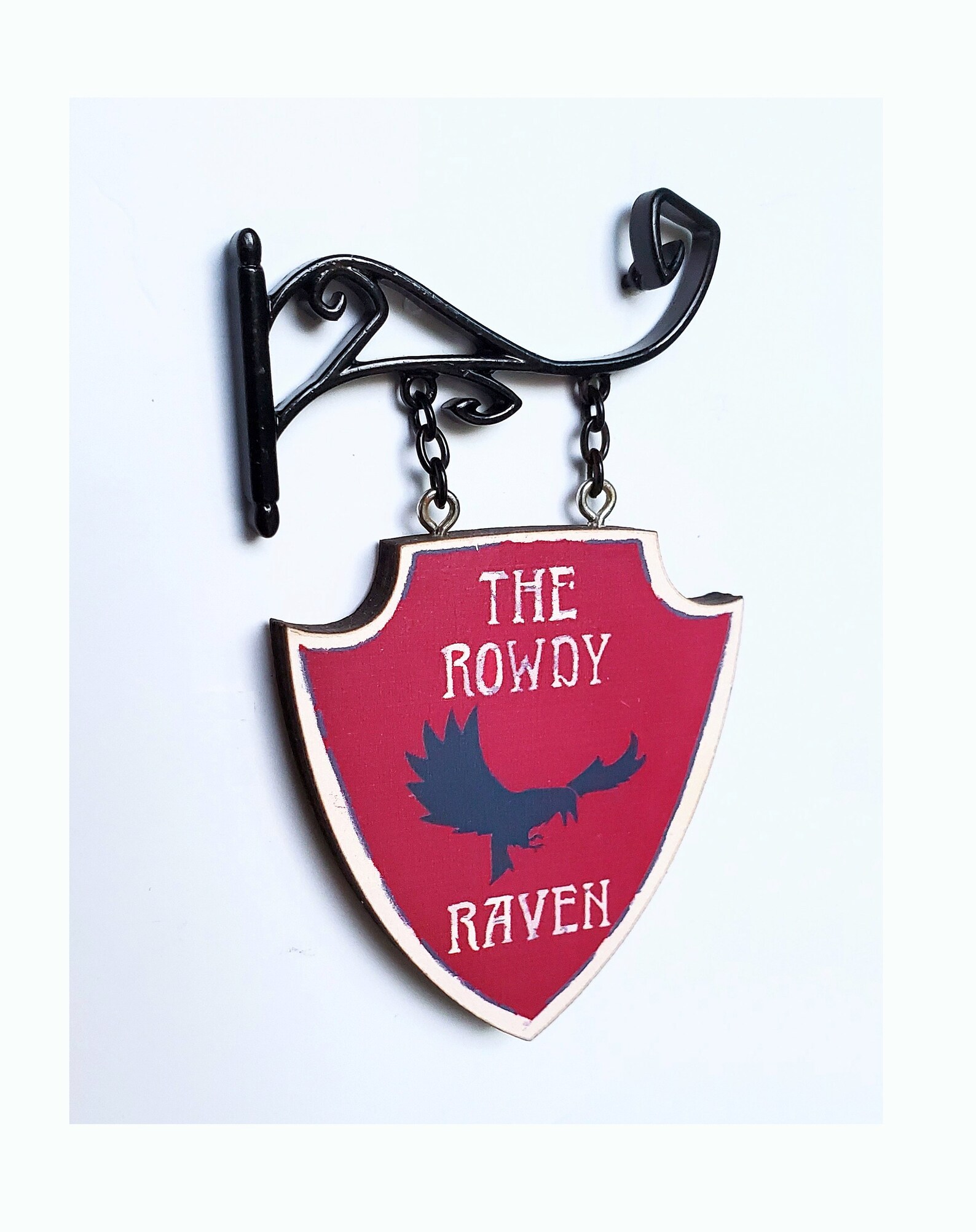 2 Pins the Arcana Rowdy Raven Pub & Magic Shop Signs - Etsy