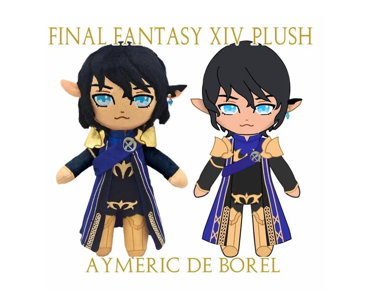 FFXIV Plush - Aymeric - Final Fantasy XIV Plushie - Etsy