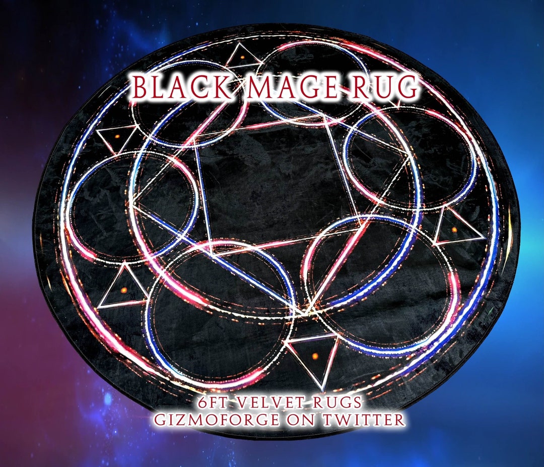 FFXIV Black Mage Leylines Rug - 6' Velvet Carpet - Final Fantasy XIV - Etsy