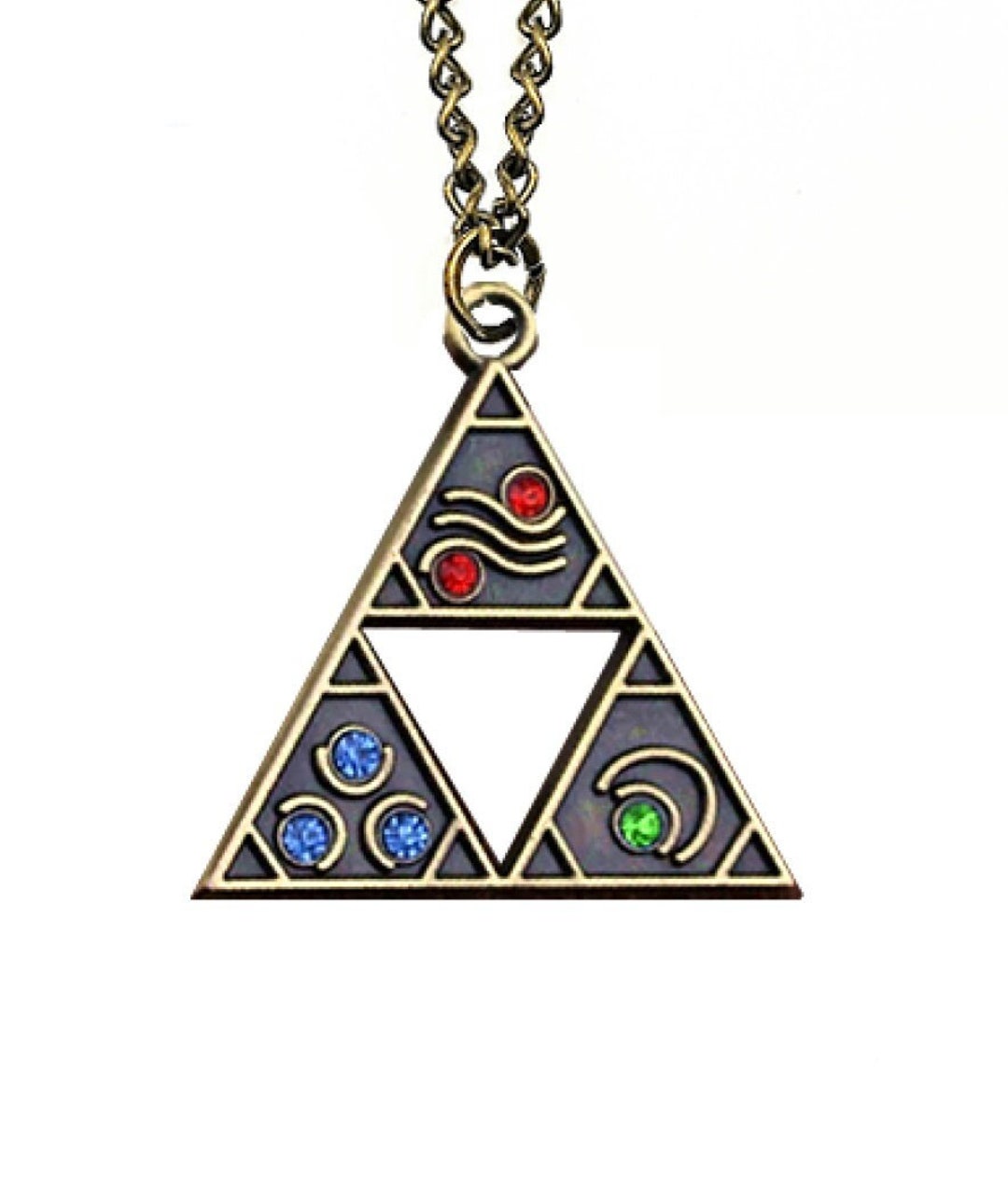 Zelda Triforce Necklace or Keychain Legend of Zelda Breath of the Wild ...