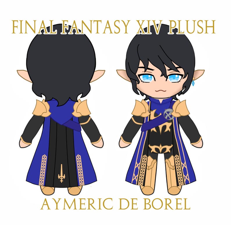 FFXIV Plush - Estinien - Final Fantasy XIV - Etsy