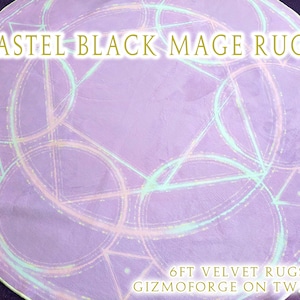 FFXIV Azem Circle Rug - 6ft Round Velvet Carpet - Final Fantasy XIV - Etsy