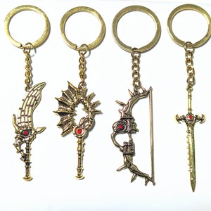Fire Emblem Relic Weapons - Pins Necklace Keychain - 3 Houses - Byleth ...
