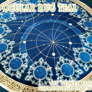 FFXIV Black Mage Leylines Rug - 6' Velvet Carpet - Final Fantasy XIV - Etsy