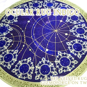 FFXIV Azem Circle Rug - 6ft Round Velvet Carpet - Final Fantasy XIV - Etsy