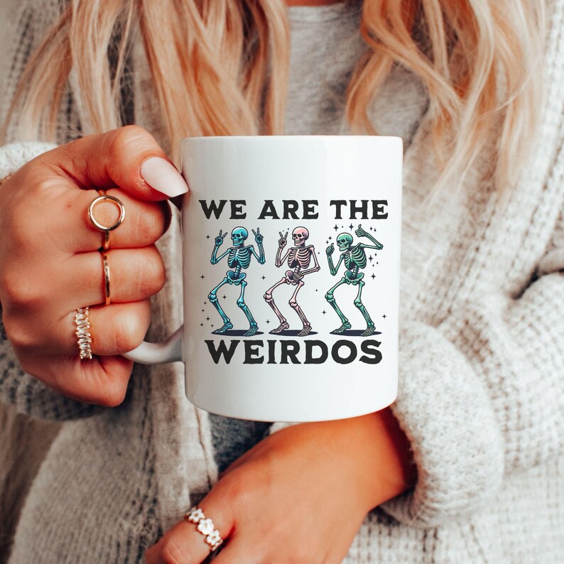 We Are the Weirdos Skeleton PNG, Dancing Skeleton Png, Sarcastic Quote ...