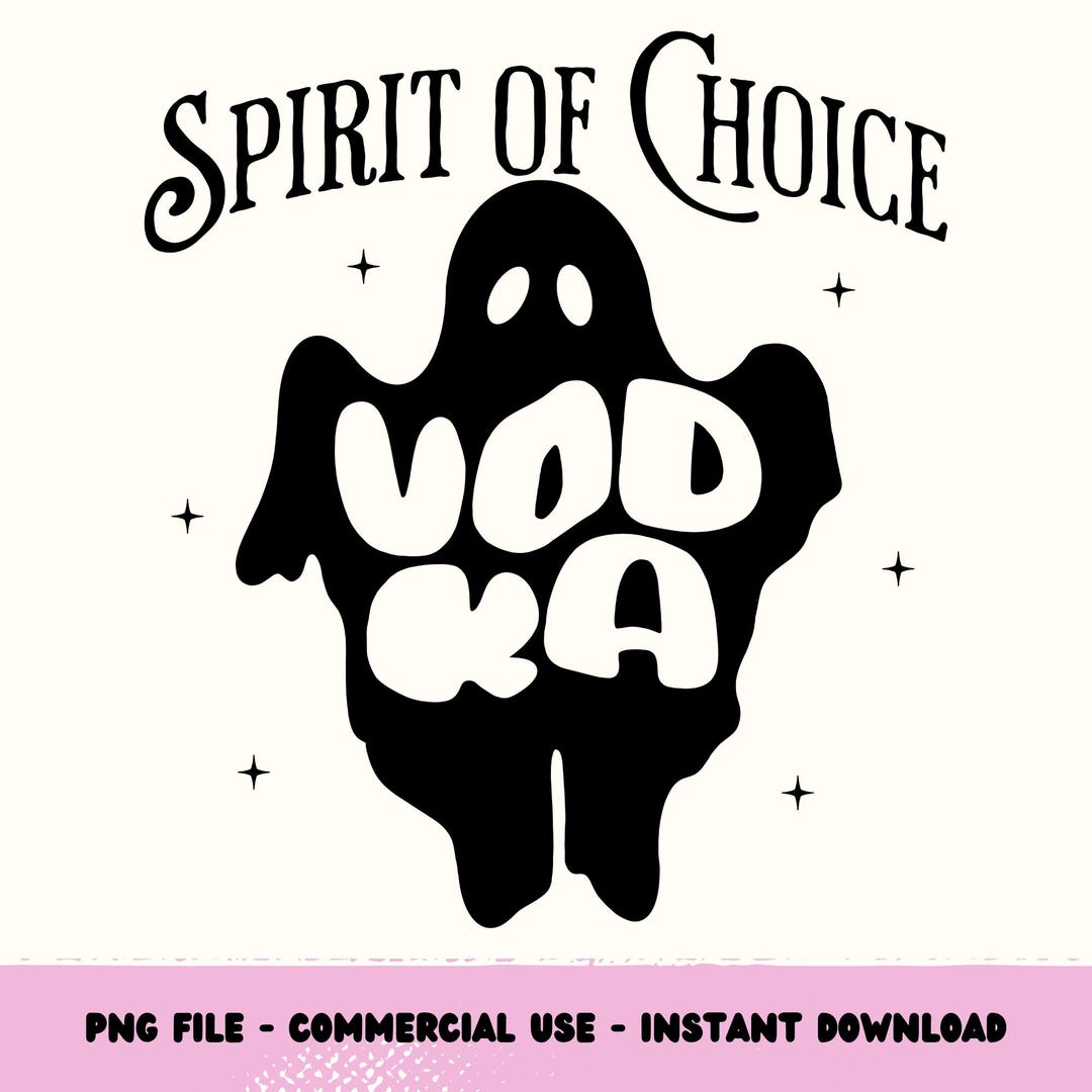 Spirit Halloween Vodka Ghost PNG SVG Design, Spooky Season Svg, Funny ...