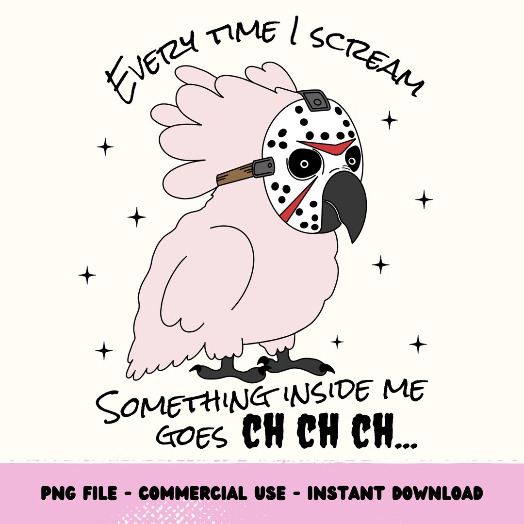 Funny Halloween Cockatoo Parrot PNG, Horror Movie Png, Scary Movie Png ...