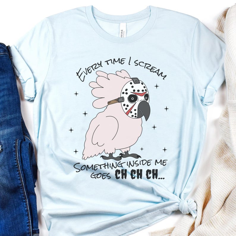 Funny Halloween Cockatoo PNG: Horror Movie Bird Shirt (digital Download ...