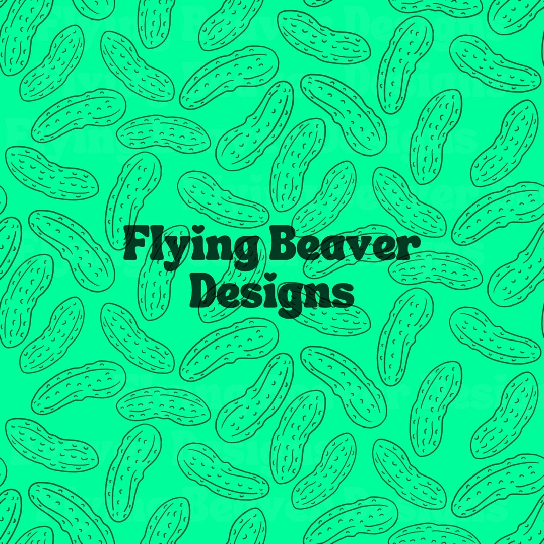 Summer Green Pickle Digital Seamless Pattern Design, Bright Green ...