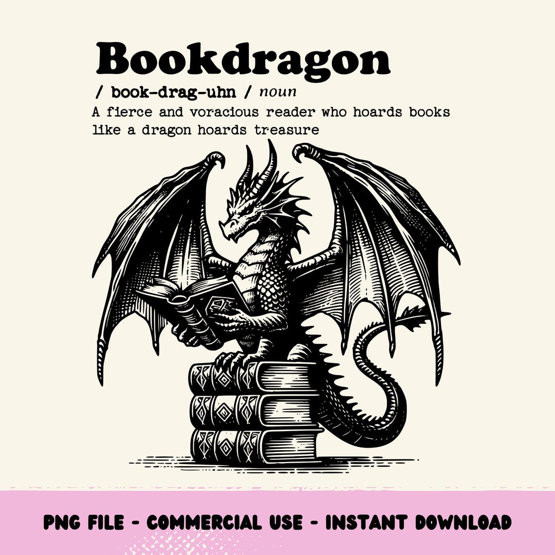 Book Dragon Definition Png, Fantasy Book Lover, Dragon Book Lover ...