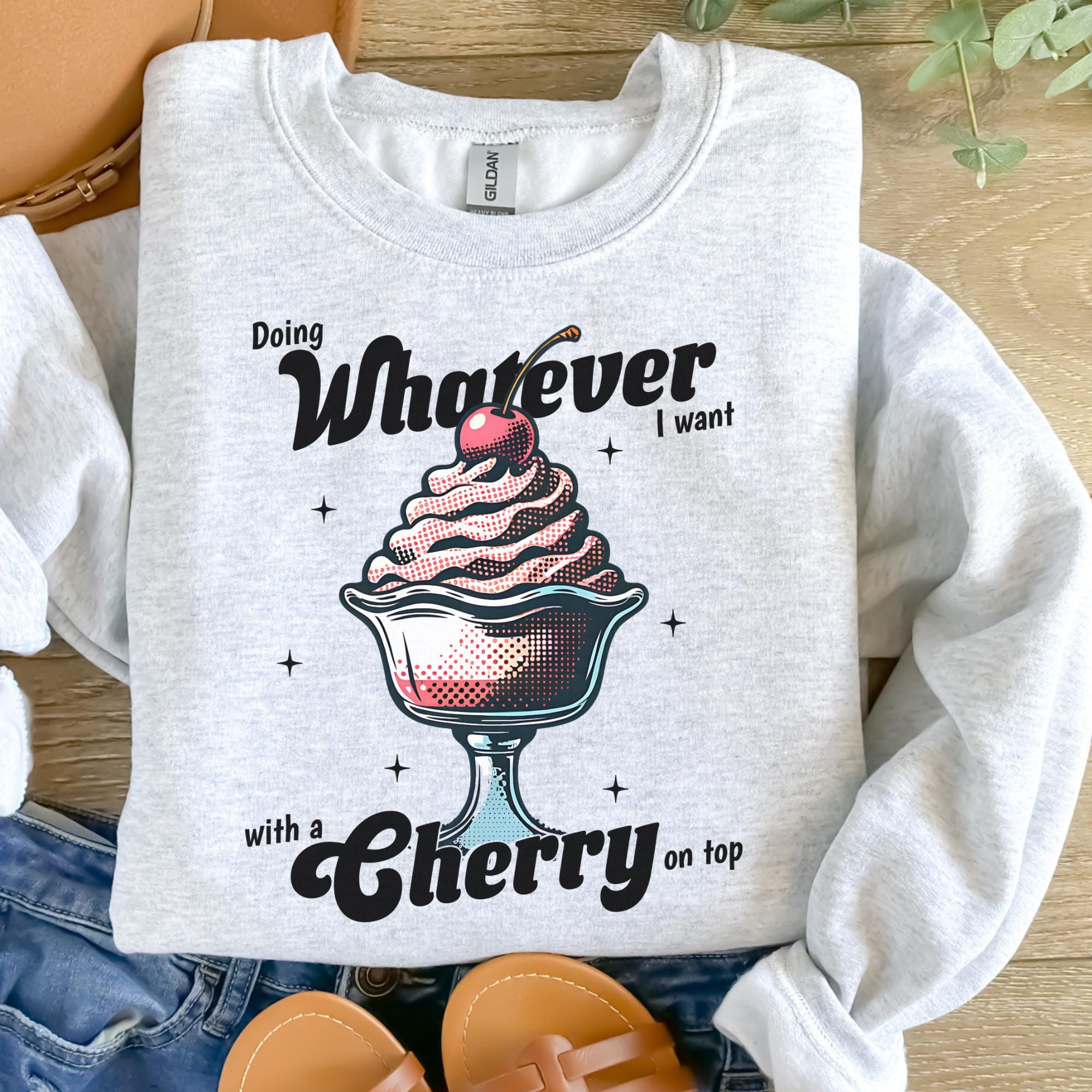 Whatever I Want Cherry on Top Sassy PNG, Pop Art Cherry Aesthetic ...