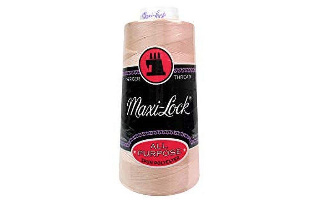 Maxilock Serger Thread - SHRIMP PINK - 50 Wt. 100 Spun Polyester. 3000 ...