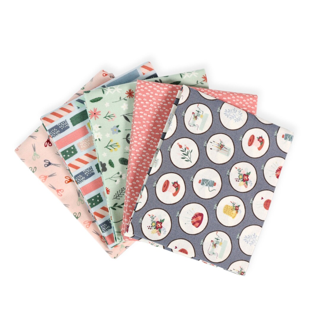 Let's Create (5) Piece Fat Quarter Bundle - Curated Fat Quarters ...