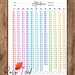 Homeschool Attendance Tracker - July to June UNDATED - Colorful ...