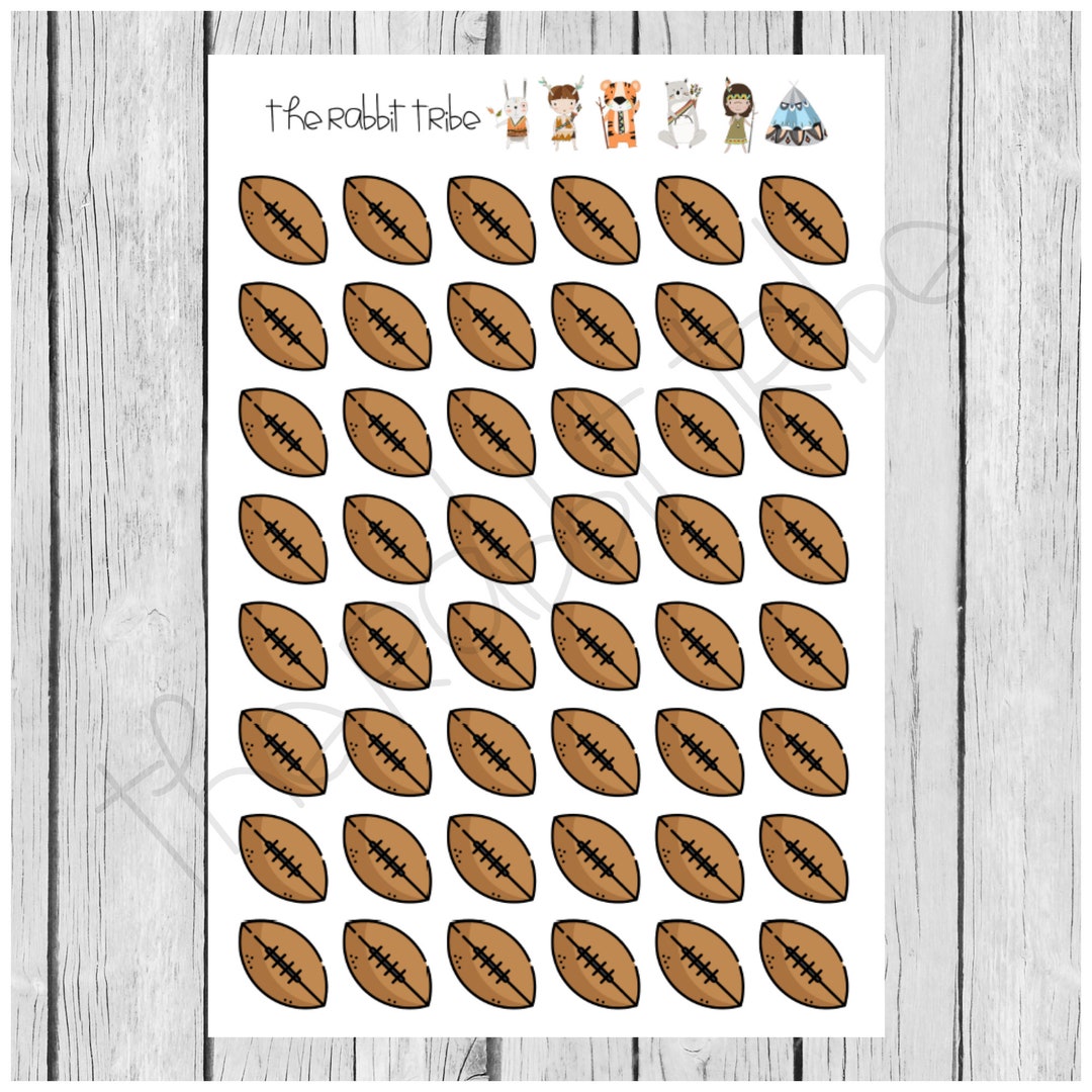 Mini Sticker Sheet - Football Icons - Planner Stickers - Etsy