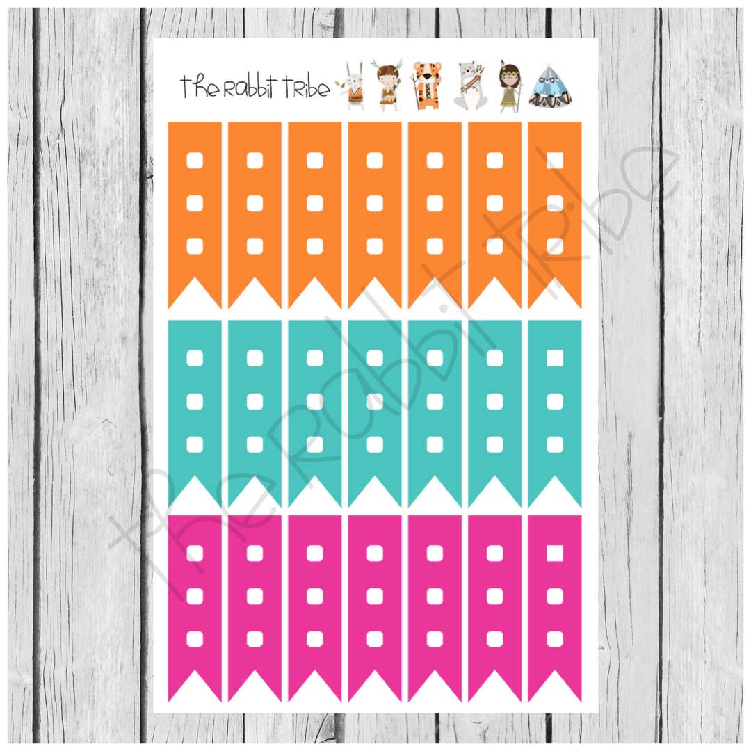 Mini Sticker Sheet - Mini Checklists - Bright Colours - Great for the ...