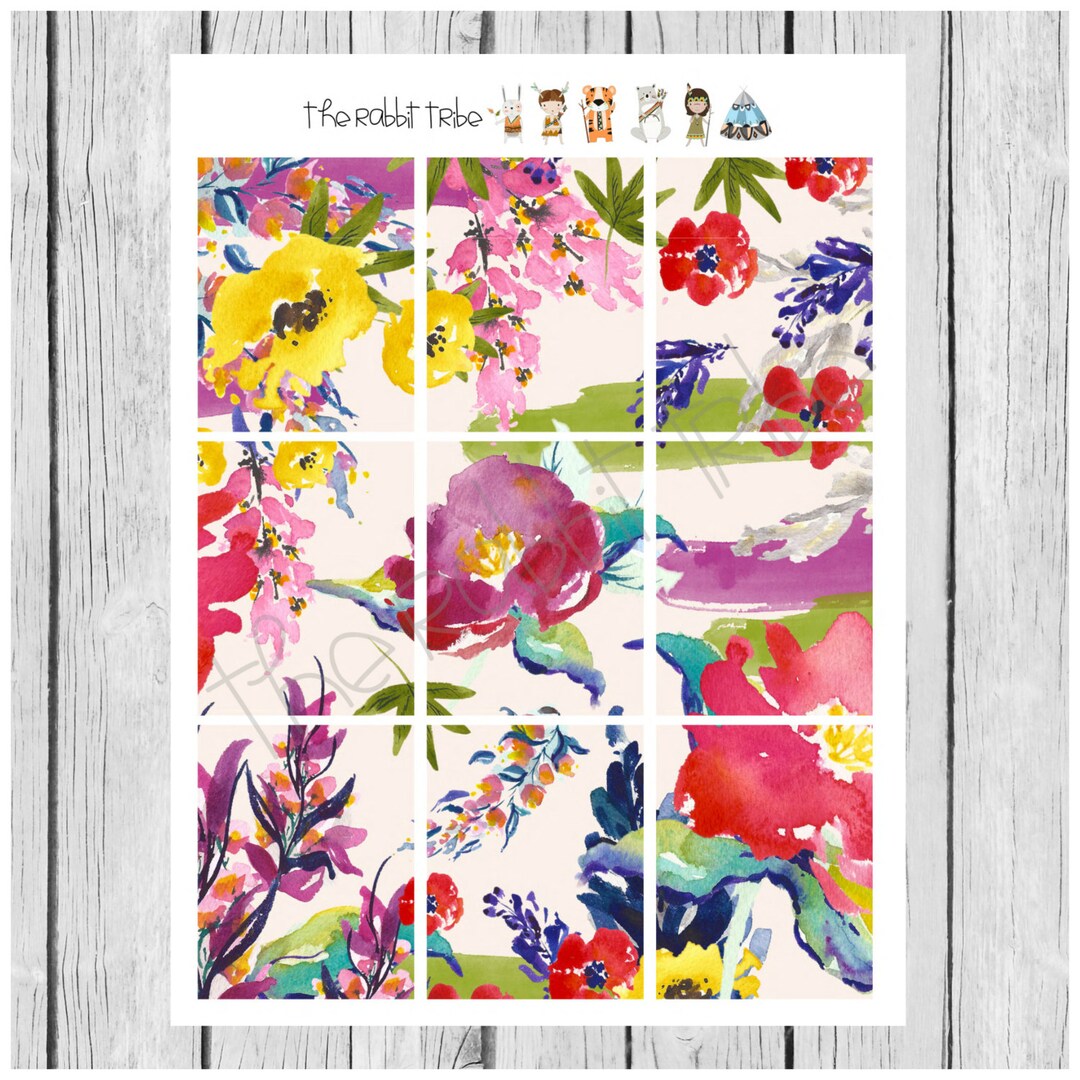 Wallpaper Stickers Lush Planner Stickers freestyleplanning - Etsy