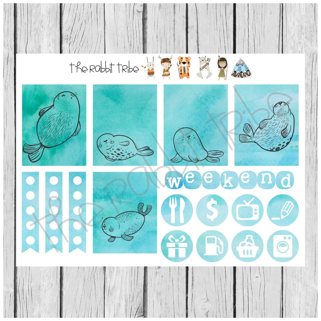 Weekly Sticker Set - Seals - Planner Stickers - Etsy