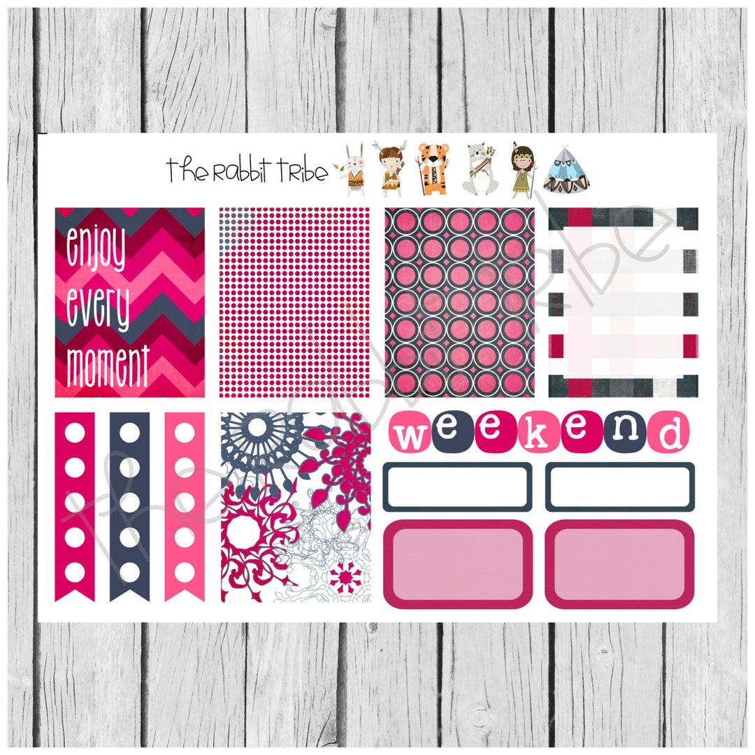 Weekly Sticker Set Enjoy Every Moment Planner Stickers - Etsy