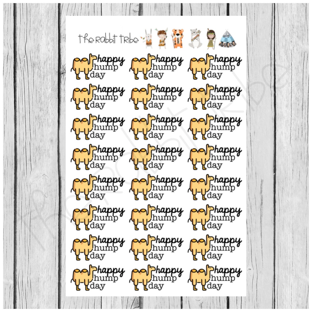 Mini Sticker Sheet Happy Hump Day Planner Stickers - Etsy