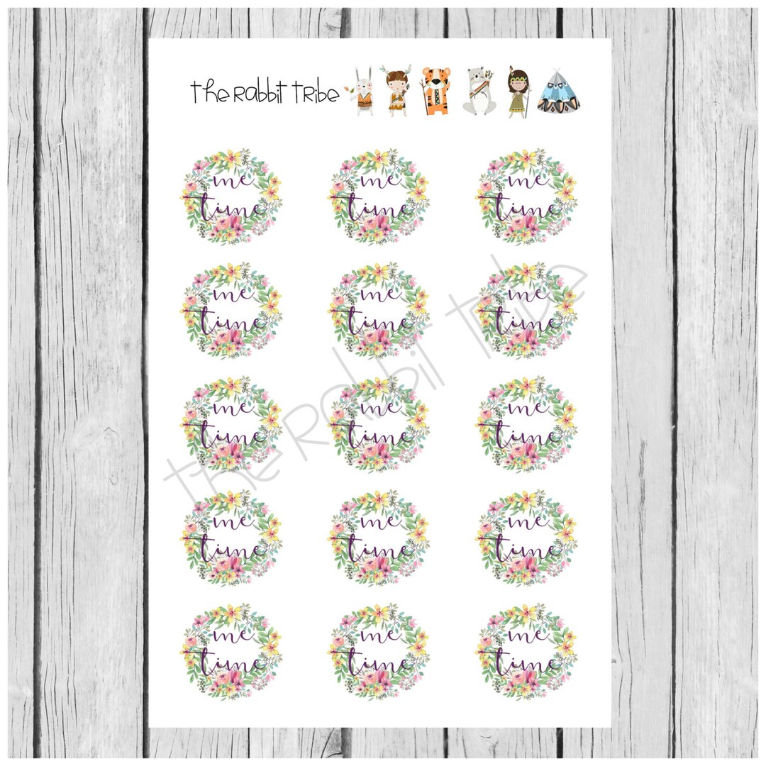 Mini Sticker Sheet - Me Time- Planner Stickers - Etsy