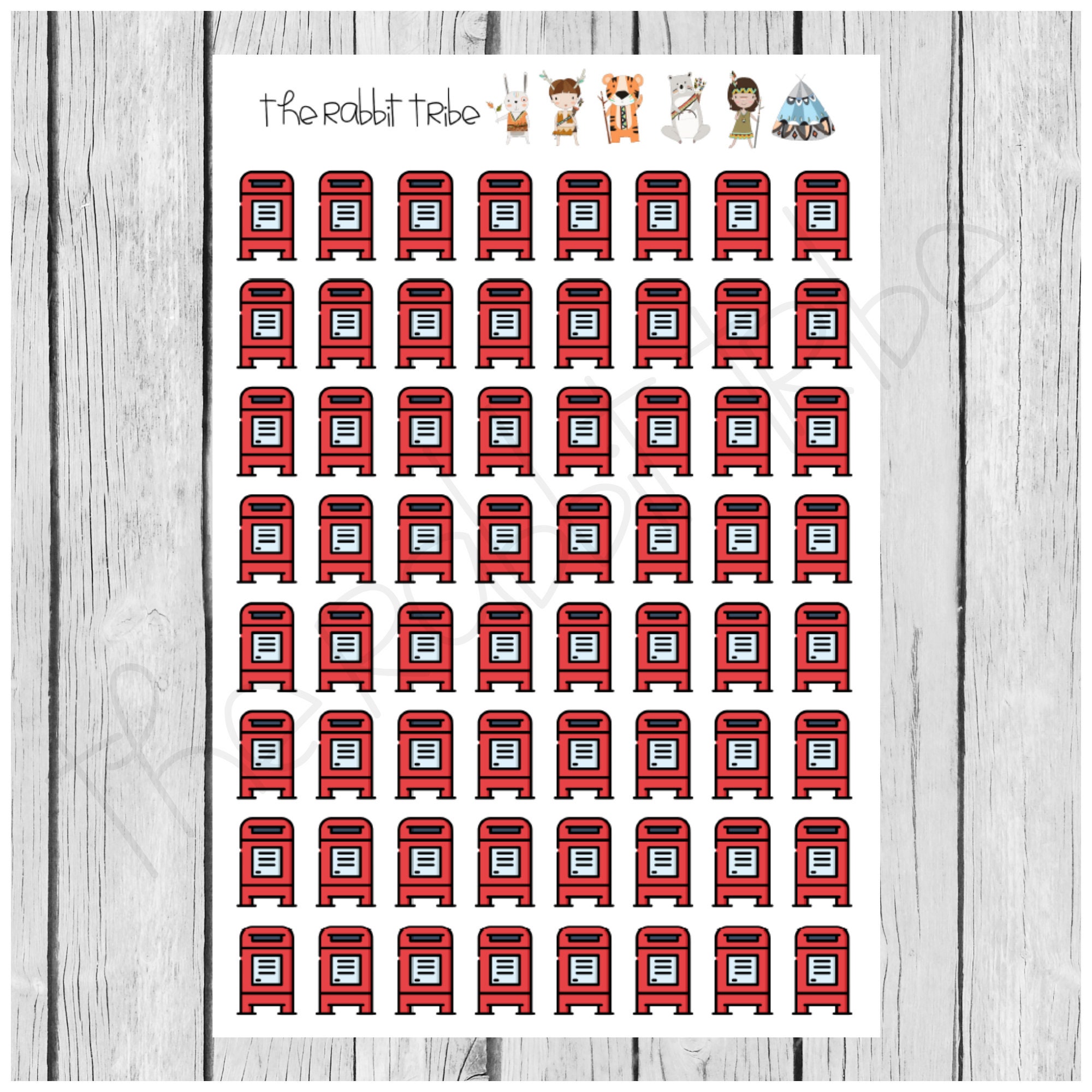 Mini Sticker Sheets Post Box Mail Box Post Office Icon - Etsy Australia