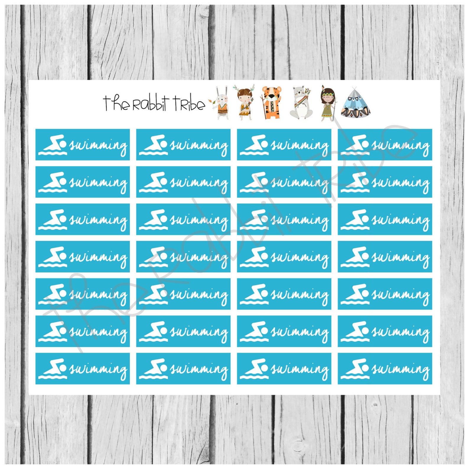Get Organised Swim Swimming Lessons Planner Stickers - Etsy