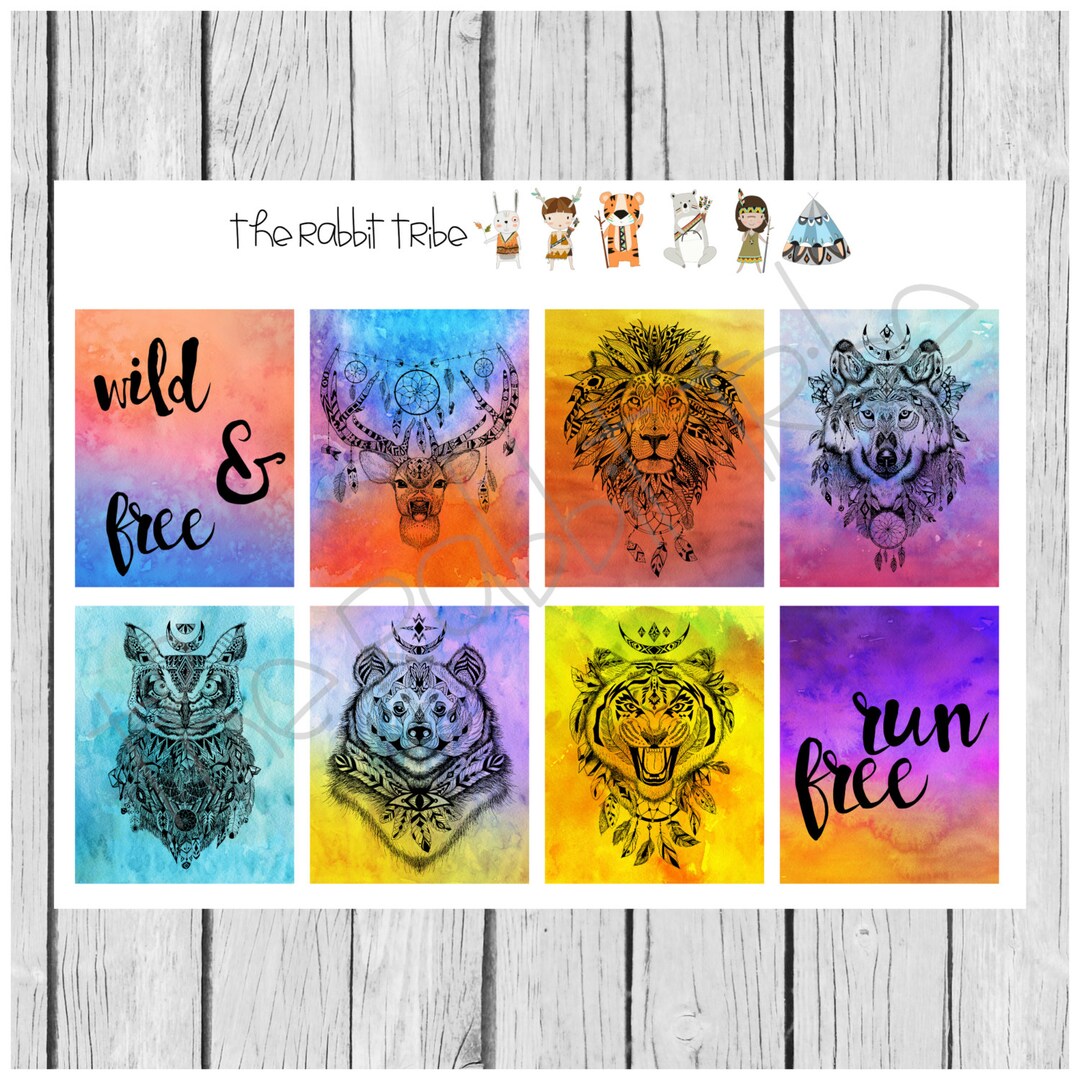 Decorative Boxes Wild and Free Planner Stickers Perfect for Your Erin ...