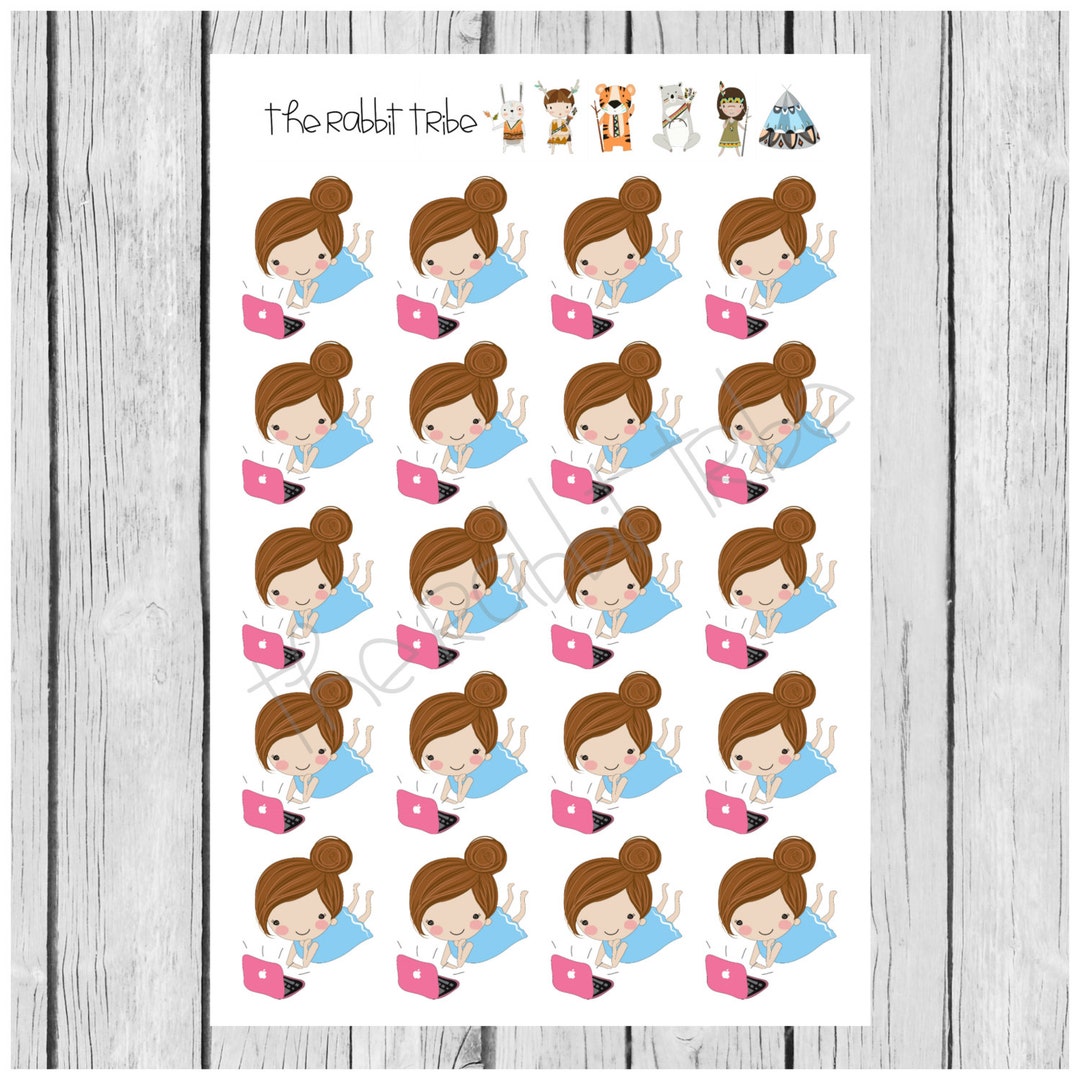 Mini Sticker Sheets - Mini Girls - Online - Planner Stickers - Etsy