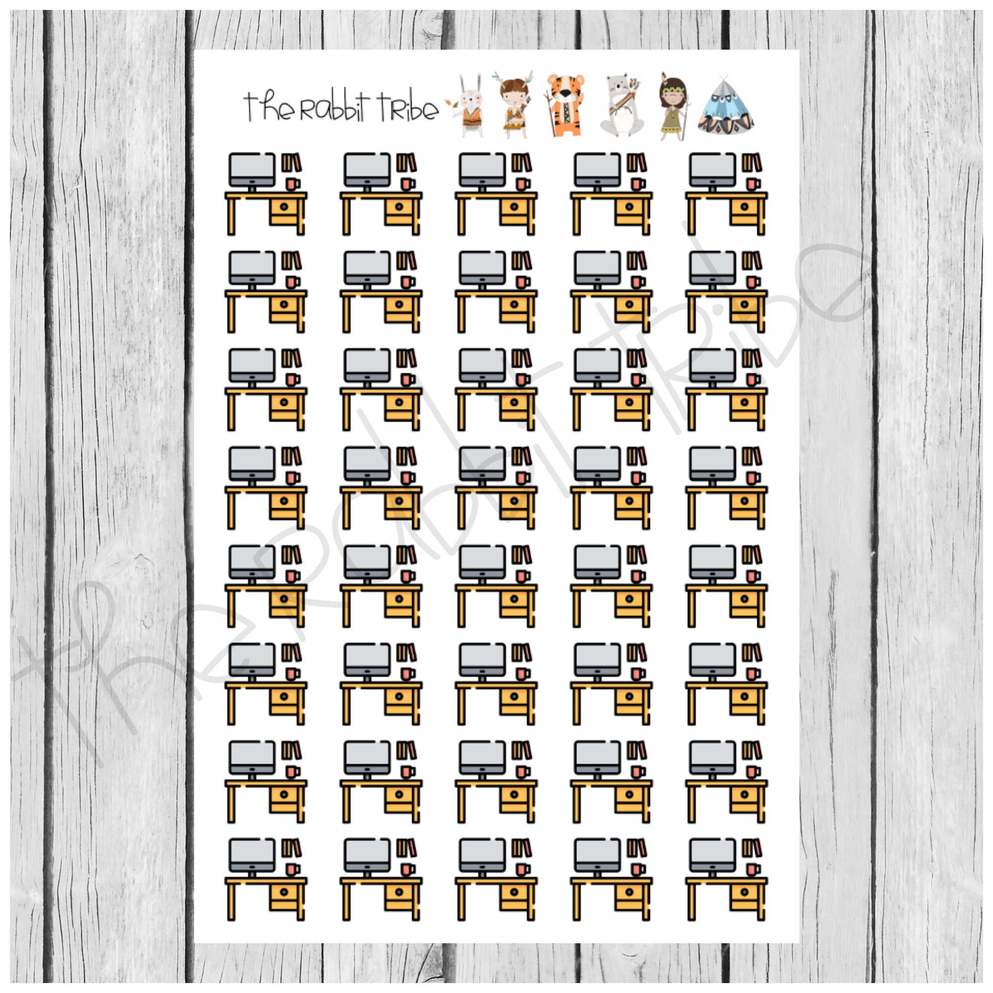 Mini Sticker Sheet Desk, Planning, Working Planner Stickers - Etsy