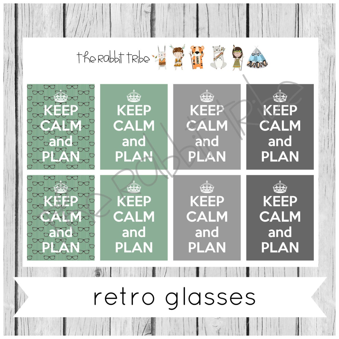 Keep Calm and Plan Decorative Boxes Planner Stickers - Etsy