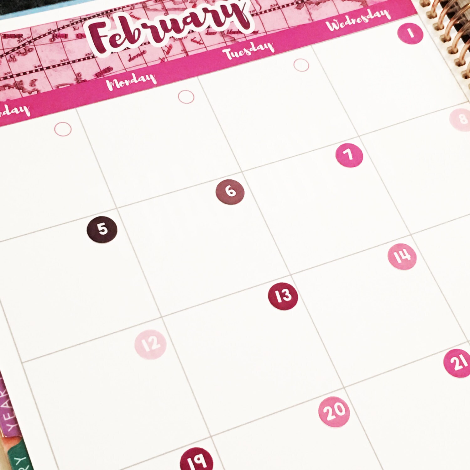 Teacher Planner Stickers Monthly Cover up February | Etsy