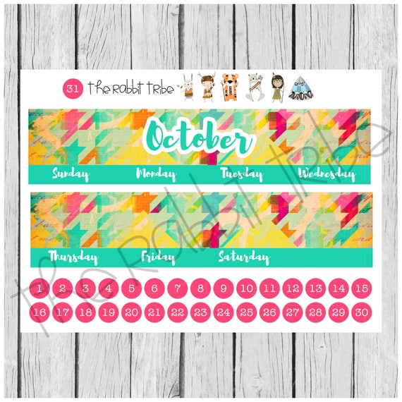 October Mini Monthly Cover up Perfect for ECLP Monthly | Etsy