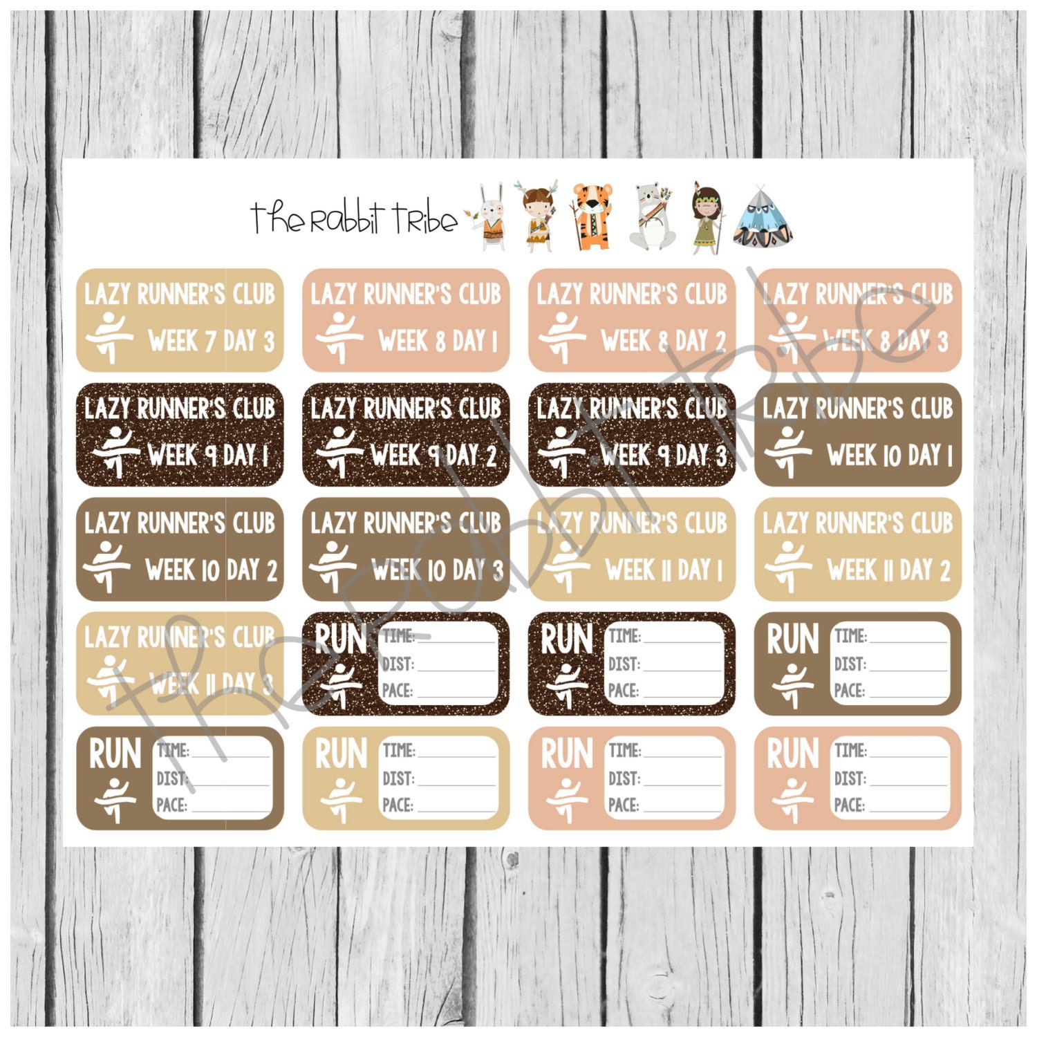 Get Organised Lazy Runner's Club Set Running Exercise | Etsy