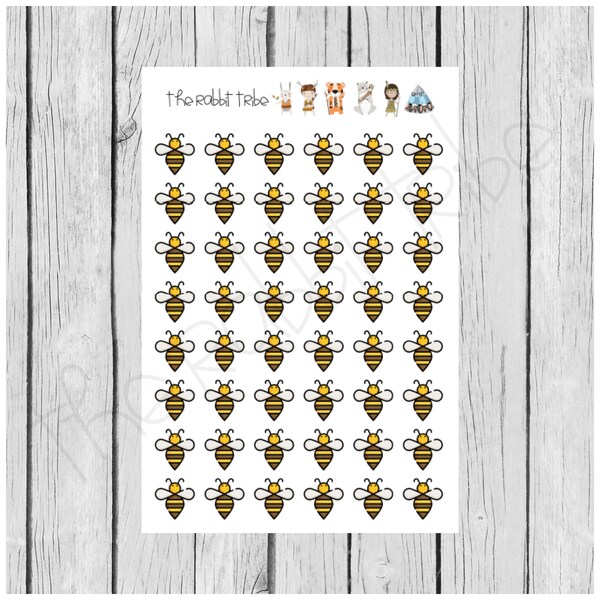 Bee Sticker Sheet - Etsy Australia