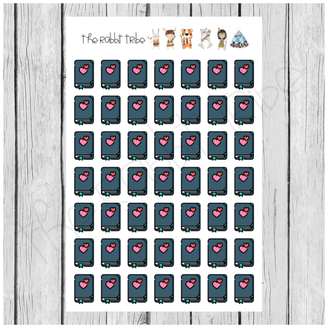 Mini Sticker Sheet - Notebook, Diary, Journal, Planner Icon - Planner ...