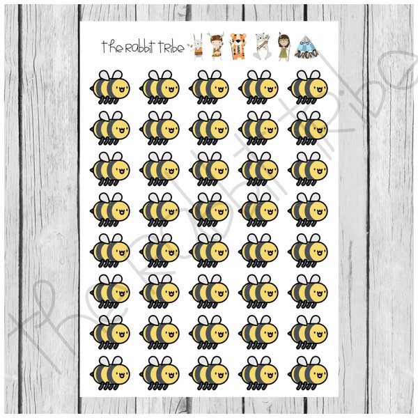 Bee Sticker Sheet - Etsy Australia