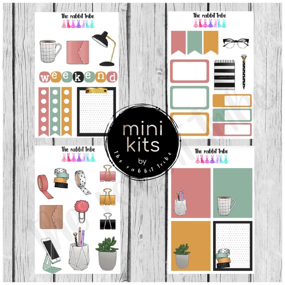Paper, Party & Kids Scrapbooking Minimal kit Journal Planner Sticker ...