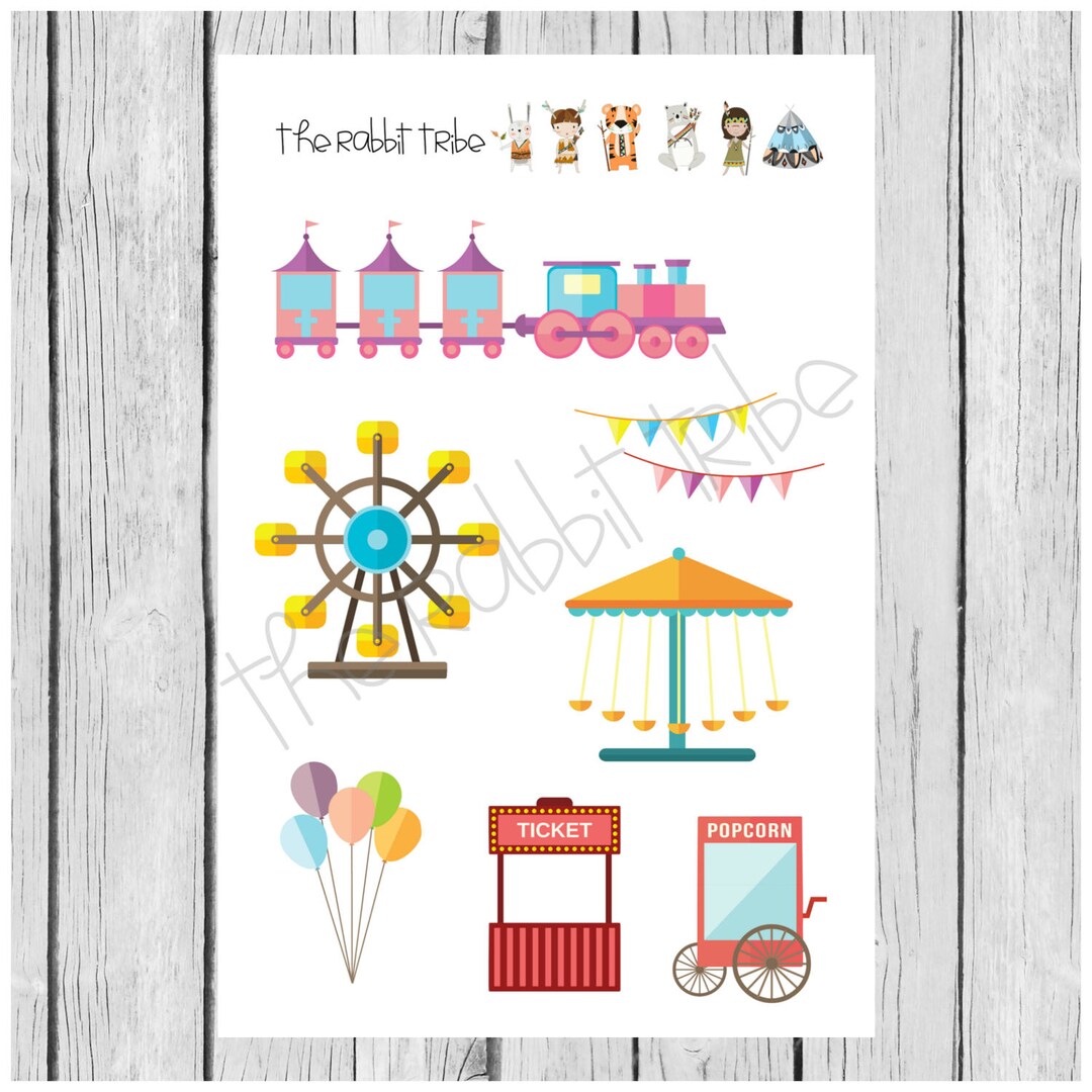 Mini Sticker Sheet Fair Planner Stickers - Etsy