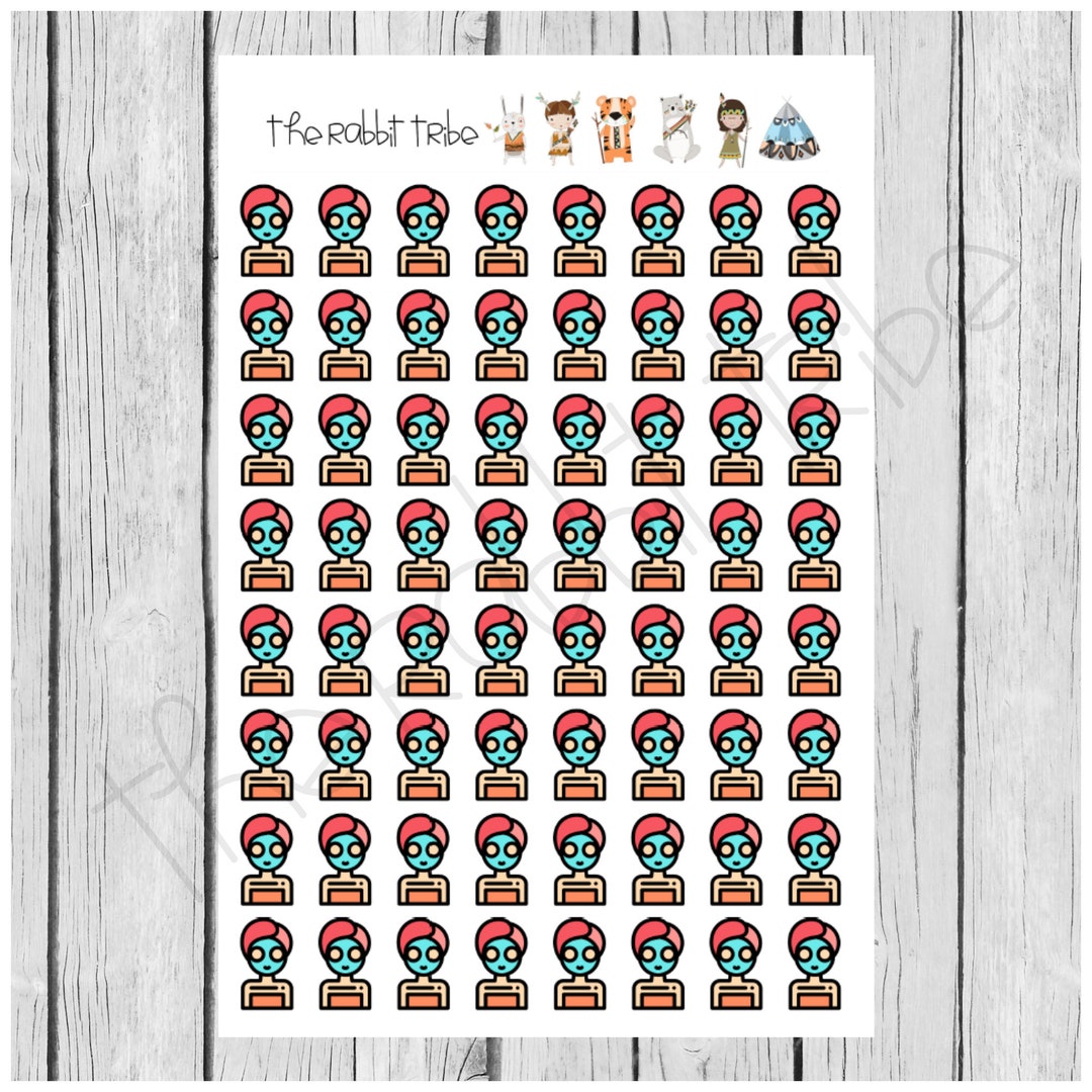 Mini Sticker Sheet - Facial, Face Mask, Self Care - Planner Stickers - Etsy