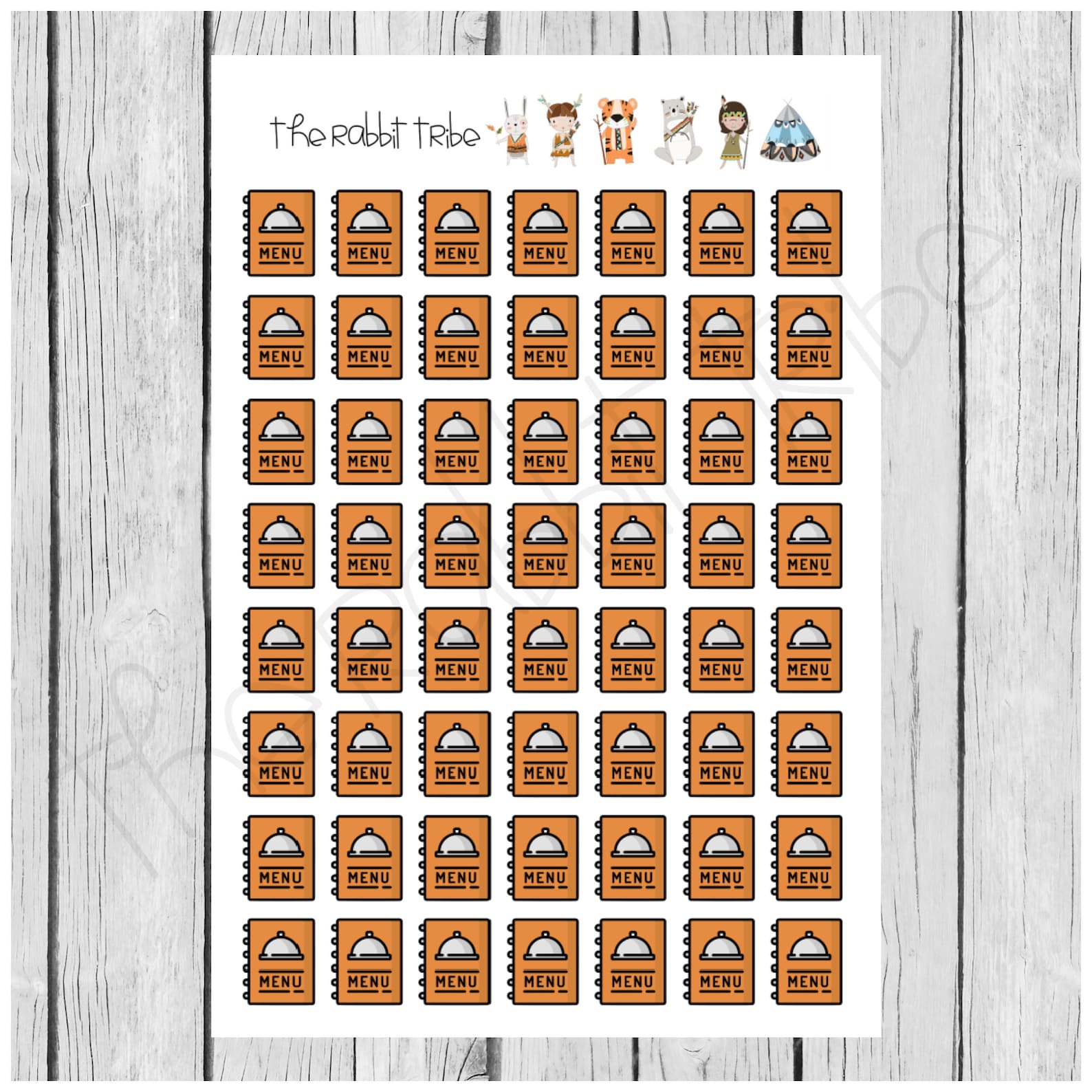 Mini Sticker Sheet Takeaway Menu Planner Stickers - Etsy