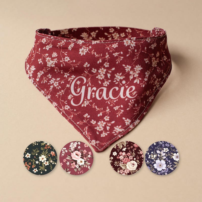 Flower Bandana - Etsy