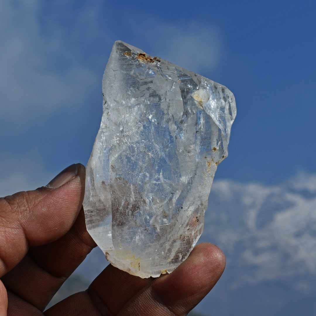 Himalayan Tabular QUARTZ Crystal. Self Healed LEMURIAN Seed Nirvana ...