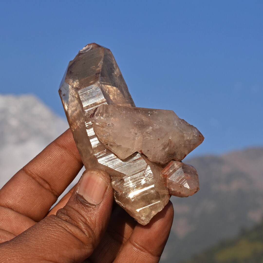 Rare High Altitude Himalayan Tibetan LEMURIAN Seed Smoky NIRVANA Ice ...
