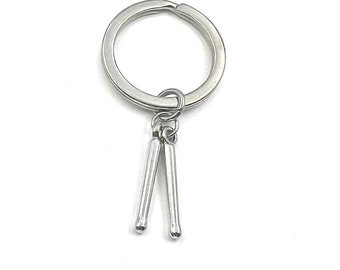 Drum Set Keychain Drum Set Key Ring Musician Keyring - Etsy
