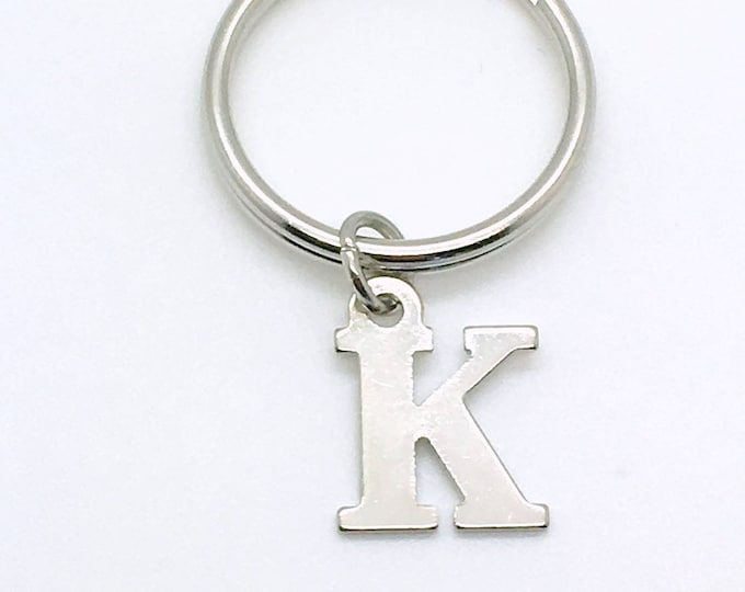 Letter Keychain, Your Choice of Initial, Personalized Custom Key Chain ...