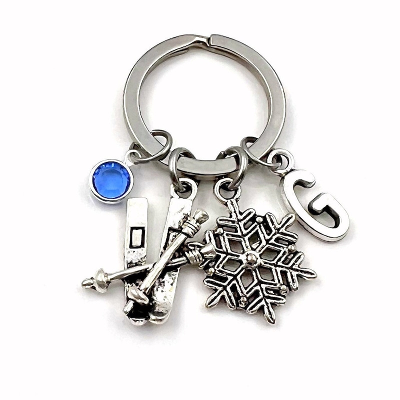 Snowflake Keychain - Etsy