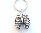 Human Rib Cage Key Chain Ribcage Keyring Ribs Gift for - Etsy